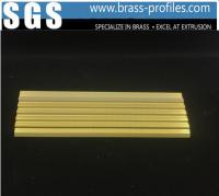 China Brass Copper Anti-Slip Stair Nosing 42x24x2.5mm T Bar for Floor Edge Decoration for sale