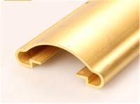 China Brass Staircase Railing Custom Extruded Profiles 5mm to 190mm CuZn39Pb3 for sale