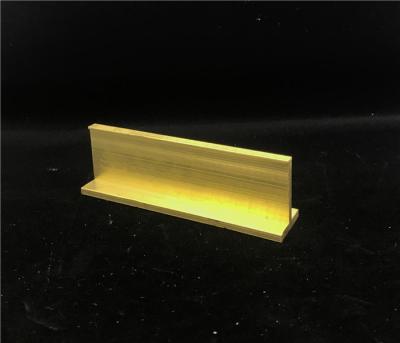 China Custom Brass T Profile Extruded Tee Bar 5-190mm for Industrial Decorative Use for sale