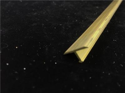 China Brass T Bar Copper Tee Strip for Floor Decoration 5mm to 190mm Custom Lengths for sale