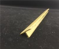 China Brass T Bar Copper Tee Strip for Floor Decoration 5mm to 190mm Custom Lengths for sale