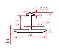 China Brass T Bar Copper Tee Strip for Floor Decoration 5mm to 190mm Custom Lengths for sale
