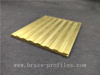 China 95mm Copper Alloy Anti Slip Stair Nosing Brass Footgrip for Stair Safety for sale