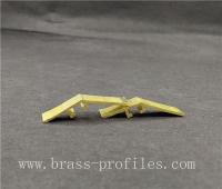 China Brass Copper Zinc Alloy Extruded Profiles 5mm to 180mm Custom Shapes for Decorative Trims for sale