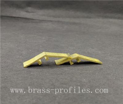 China Brass Copper Zinc Alloy Extruded Profiles 5mm to 180mm Custom Shapes for Decorative Trims for sale