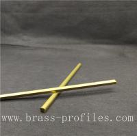 China Brass Copper Zinc Alloy Extruded Profiles 5mm to 180mm Custom Shapes for Decorative Trims for sale