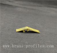 China Brass Copper Zinc Alloy Extruded Profiles 5mm to 180mm Custom Shapes for Decorative Trims for sale