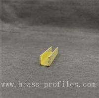 China Polished Extruded U Channel Quality Products with Copper Brass Materials for sale