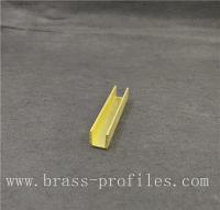 China Polished Extruded U Channel Quality Products with Copper Brass Materials for sale