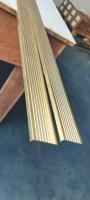China 55mm x 10mm Brass Stair Nosing Strips Anti Slip for Hotel Decoration Extruded Copper for sale