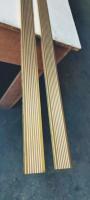 China 55mm x 10mm Brass Stair Nosing Strips Anti Slip for Hotel Decoration Extruded Copper for sale
