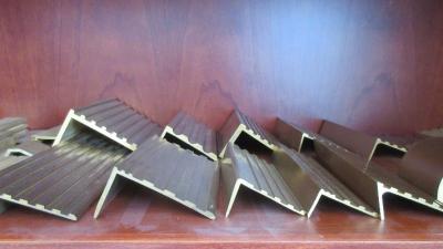 China Luxurious Brass Stair Nosing 55mm x 10mm Anti Slip Copper Alloy for Villa for sale