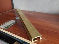 China Brass U Channel Profile for Window Glass Edging 5mm to 180mm Custom Sizes for sale