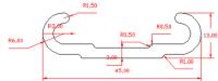 China Solid Brass Extruded Profiles C38500 Antique Brass Fitment Sections 5mm to 190mm for Decorative Lock for sale