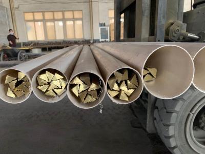 China Brass Copper Triangle Decorative Extrusion Profile 5mm to 190mm Custom Length for sale