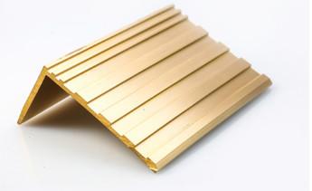 China Solid Brass Stair Nosing 55mm x 10mm Anti Slip Edge Profile for Villa for sale