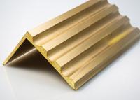 China L Shape Brass Stair Nosing Anti-Slip Copper Step Edge 5-180mm Custom for sale