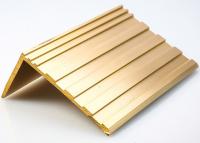 China L Shape Brass Stair Nosing Anti-Slip Copper Step Edge 5-180mm Custom for sale