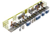 China PLC Control Lithium Battery Production Line Automatic For Auto Starter Mobile Phone for sale