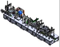 China Auto Lithium Ion Battery Assembly Line Aluminum Shell Adhesive Tape Machine for sale