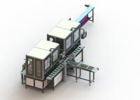 China 15PPM Lithium Ion Battery Assembly Line , Double Station Hot Cold Pressing Machine for sale