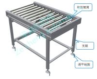 China Nailing Machine Conveyer And Empty Tray Return Drum Line 5000mm Length for sale