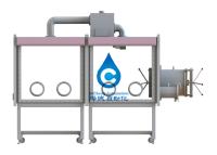 China High Reliability Car Battery Production Line 2 Section Standard Glove Box for sale