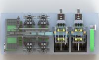 China 1500KG Car Battery Production Line Square Battery Cell Tail Taping Into Shell Machine for sale