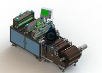 China Large Battery Pole Piece Tape Cutting Machine 12PPM 380V Automatic Correction for sale