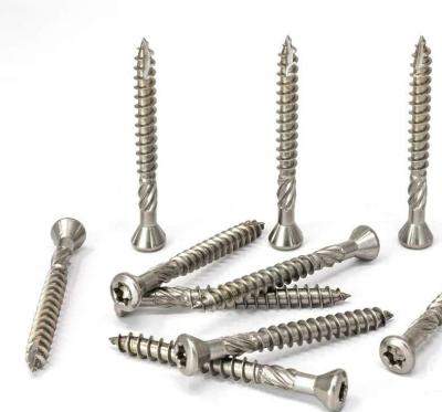 China Marine grade Stainless Steel Trim head Torx Drive  Decking  Screw Partical Thread T17 for sale