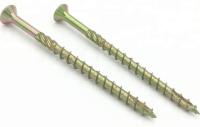 China 50mm Chipboard Screws , Construction Wood Screws Partical Thread CSK Head for sale