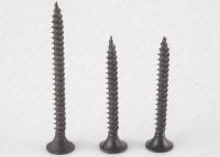 China 1 1/ 2 Inch Bugle Head Drywall Screws , Gypsum Particle Board Screws Grey Phosphated for sale