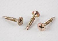 China Bugle Head Self Drilling Drywall Screws For Thick Metal Cr6 Yellow Zinc Plated for sale