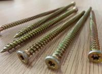 China T30 Torx Drive Countersunk Self Tapping Concrete Frame Fixing Screws, Cr6 Yellow  zinc plated for sale