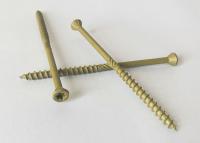 China Star Drive Countersunk Head With 6 Nibs Trim Deck Screws Green Ruspert Coating for sale