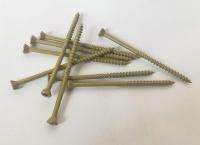 China Star Drive Countersunk Head With 6 Nibs Trim Deck Screws Green Ruspert Coating for sale