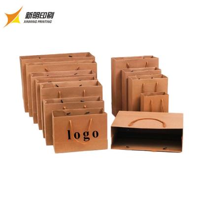 China Manufactures custom private label small black jewelry candy color kraft brown packing paper bags with your own logo for retail for sale