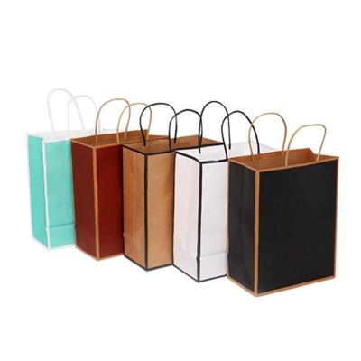 China Washable Kraft Paper Shop Bag For Food for sale