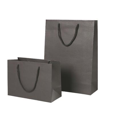 China Recyclable Kraft Luxury Rope Handle Bags  For Clothing Packing Shopping for sale