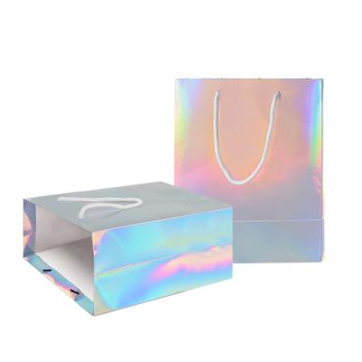 China Manufacturer Made cheap shopping Cosmetic Cute Coloured Paper Bag for sale