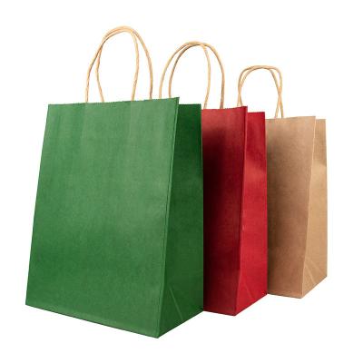 China Manufacturer Made cheap shopping Glassine Waxed Cheap Brown Takeaway Bags Paper With Handles for sale