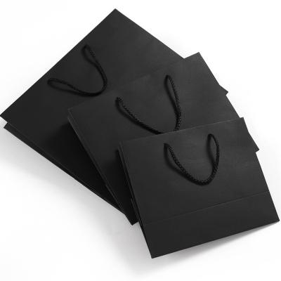 China Wholesale Custom Printed Your Own Logo Packaging White Brown Kraft Gift Craft Shopping Paper Bag With Ribbon Handles for sale