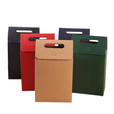 China recycled perforated packaging ribbon handle large size  zip lock wine valve cement toiletry oil kraft wax paper tote bag for sale