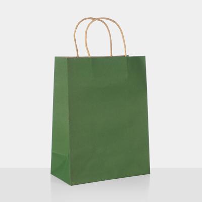 China European Style Ribbon Brown Bags With Handles , Boutique Custom Paper Shopping Bags for sale