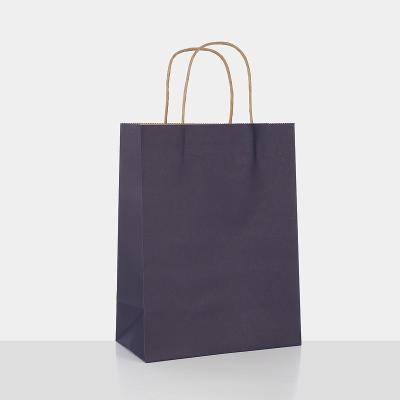 China Recycled Shopping Kraft Paper Bags With Company Logo Brown Art Paper for sale