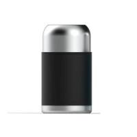 China 500 Ml 304 Stainless Steel Food Flask Black Thermo Double Wall Vacuum Lunch Box For Kids for sale