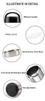 China 800ml 500ml 1.5 L/2L Vacuum Flask Food Container Stainless Steel Insulated Food Thermos Soup Lunch Thermos for sale