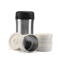 China Soup Thermos Wide Mouth 67oz 3 Tier Large Food Thermos Jar Food Flask for Hot Food with Handle for sale