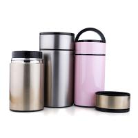 China OKADI 750ml Vacuum Food Container Hot Outdoor Food Vacuum Flask Jar 304 Ss Spoon for sale