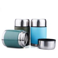 China 500ML 800ML Stainless Steel  Vacuum Food Container Simple Healthy Food Jar for sale